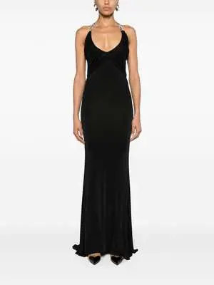 V:PM ATELIER Misty Satin Maxi Dress