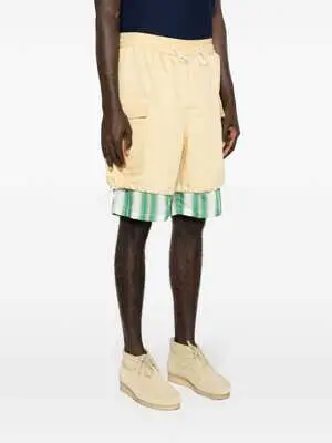 WALES BONNER Layered Twill Cargo Shorts