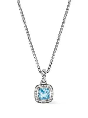 David Yurman Sterling Petite Albion Diamond Necklace