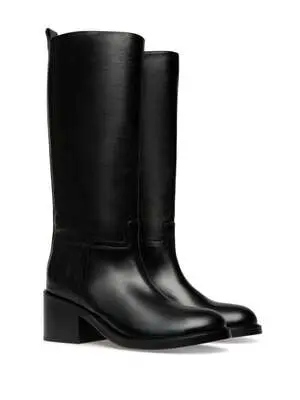 Bally Peggy Leather Knee-high Boots