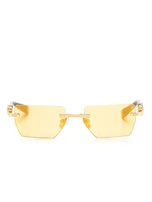 Balmain Pierre Geometric-frame Sunglasses - Gold