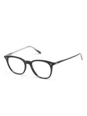 Oliver Spencer Round-frame Glasses - Black