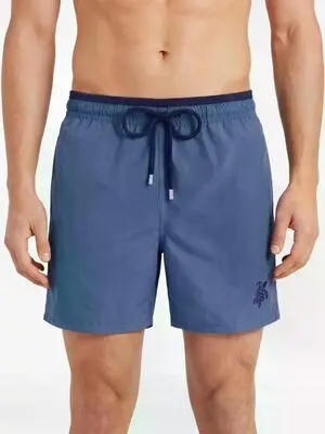Vilebrequin Logo-embroidered Swim Shorts - Blue