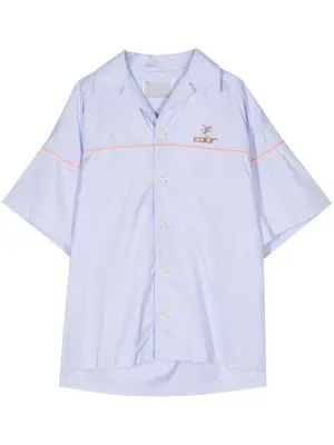 Kolor Logo-embroidered Cotton Shirt