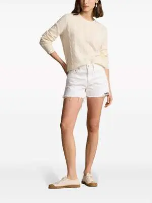 Ralph Lauren Raw-cut Denim Shorts