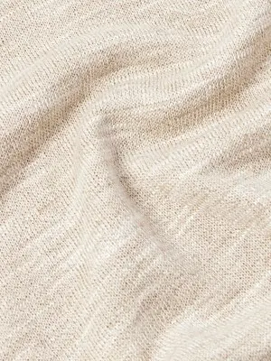 Loro Piana Neutral Linen & Silk T-shirt