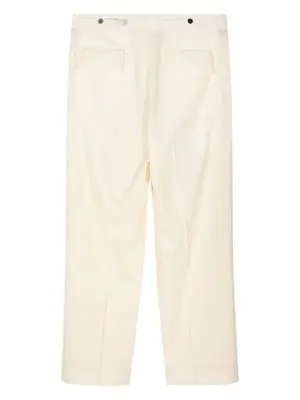 SAPIO Pressed-crease Wool Tapered Trousers