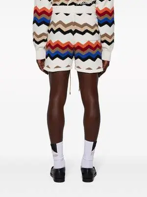Rhude Cyril Intarsia-knit Shorts
