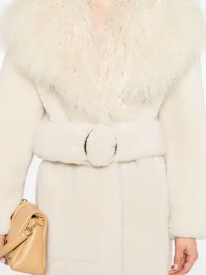 Jacquemus Shearling Fur Maxi Coat