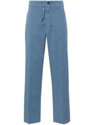 Canali Drawstring-waist Trousers - Blue