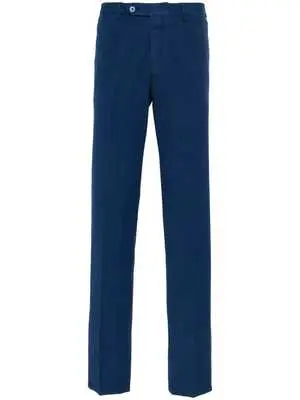 ROTA Seersucker Slim-cut Trousers - Blue