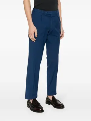 ROTA Seersucker Slim-cut Trousers - Blue