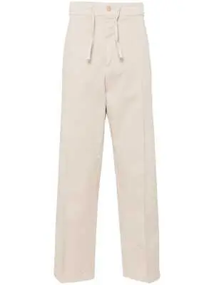 Canali Straight-leg Trousers - Neutrals