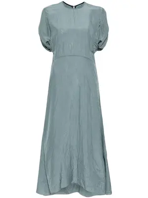 Victoria Beckham Gathered-detail Midi Dress