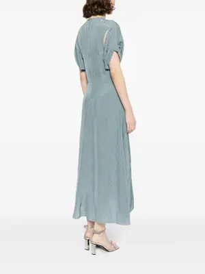 Victoria Beckham Gathered-detail Midi Dress