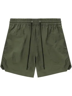 SUNFLOWER Elasticated-waistband Track Shorts - Green