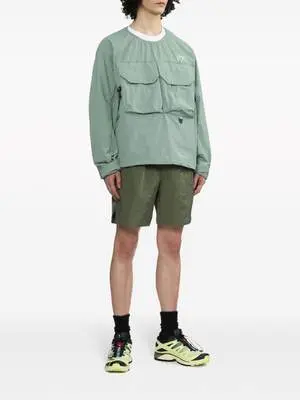 SUNFLOWER Elasticated-waistband Track Shorts - Green
