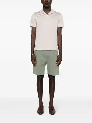 Canali Camp-collar Cotton Polo Shirt