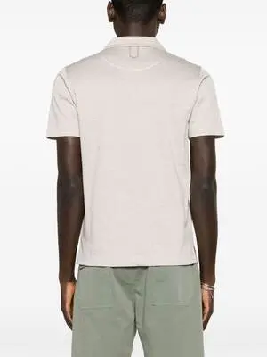 Canali Camp-collar Cotton Polo Shirt