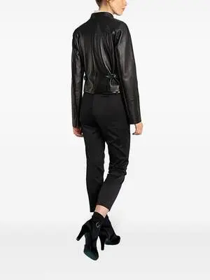 AGNES B. Neo Satin Capri Trousers