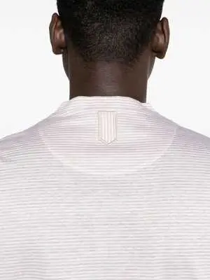 Canali Striped Crew-neck T-shirt