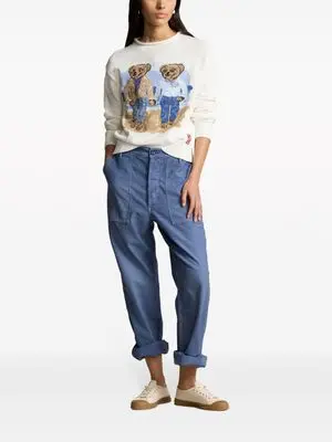 Polo Ralph Lauren Ralph & Ricky Bear" Intarsia Knit Sweater