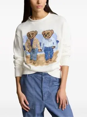 Polo Ralph Lauren Ralph & Ricky Bear" Intarsia Knit Sweater