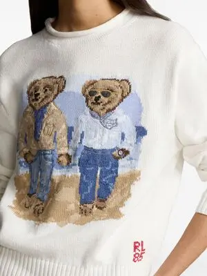 Polo Ralph Lauren Ralph & Ricky Bear" Intarsia Knit Sweater