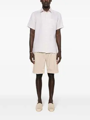 Canali Classic-collar Linen Shirt