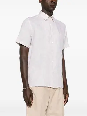 Canali Classic-collar Linen Shirt