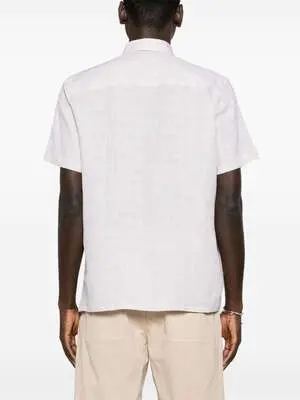 Canali Classic-collar Linen Shirt