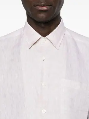 Canali Classic-collar Linen Shirt