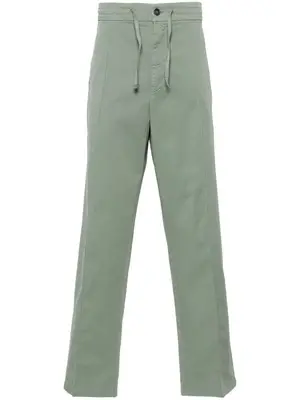 Canali Drawstring-waist Straight-leg Trousers