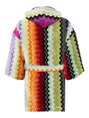 Missoni Zigzag Cotton Bath Robe - Orange