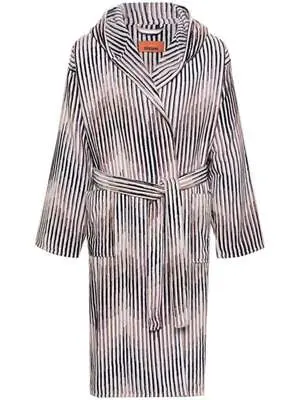 Missoni Zigzag Ribbed Bath Robe - Brown