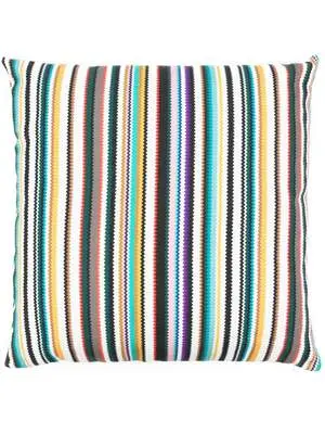 Missoni Shangai Zigzag-pattern Cushion - White