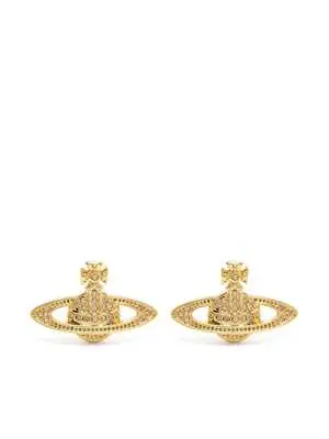 VIVIENNE WESTWOOD Mini Bas Relief Stud Earrings - Gold