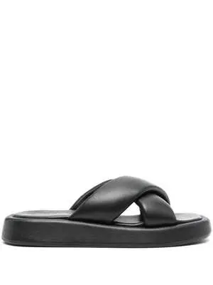 VAMSKO Pillow Padded Leather Sandals