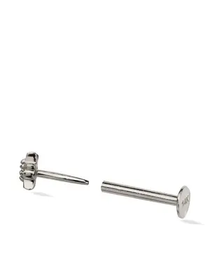 LARK & BERRY 14kt White Gold Interstellar Starburst Diamond Earring