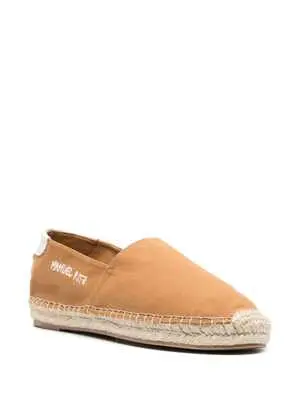 MANUEL RITZ Logo-embroidered Canvas Espadrilles