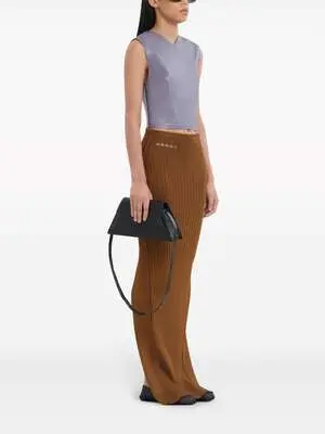 Marni Leather Cropped Top