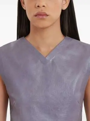 Marni Leather Cropped Top