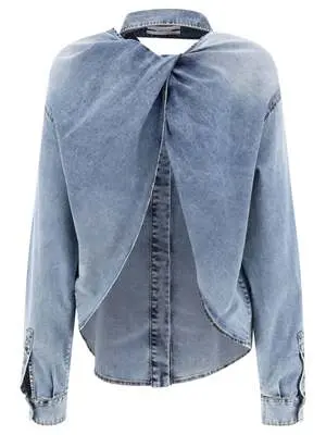 Jacob Cohen Cut-out Shirt - Light Blue