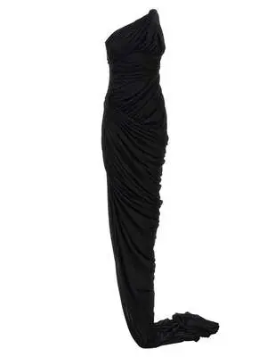 Rick Owens Rick Owens Lido Draped Maxi Dress - Black
