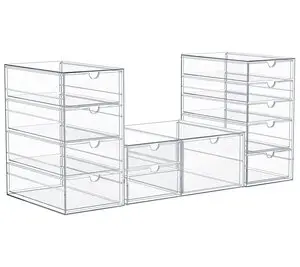 SORBUS 12-drawer Acrylic Organizer For Makeup - One-color