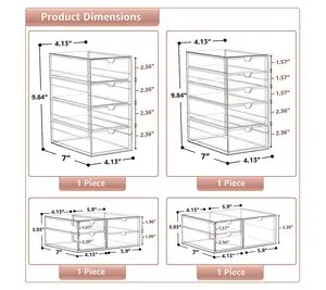 SORBUS 16-drawer Acrylic Organizer For Makeup