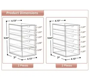 SORBUS 22-drawer Acrylic Organizer For Makeup