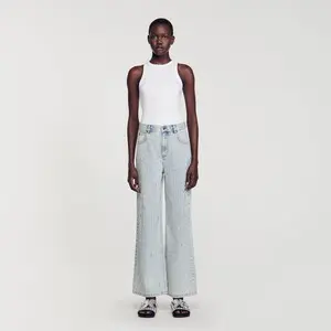 Sandro Rhinestone-embellished Jeans