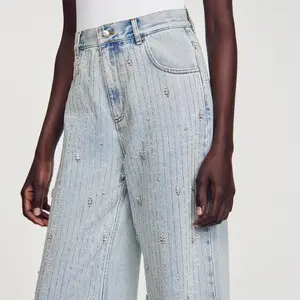 Sandro Rhinestone-embellished Jeans