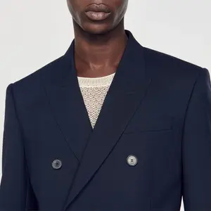 Sandro Double-breasted Suit Jacket